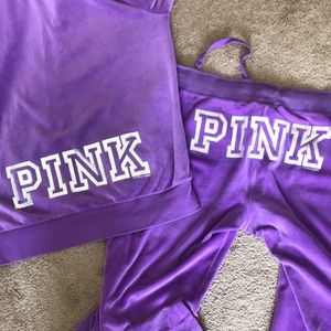 PINK Victoria's Secret | Jackets & Coats | Vintage Vs Pink Plush Velour ...